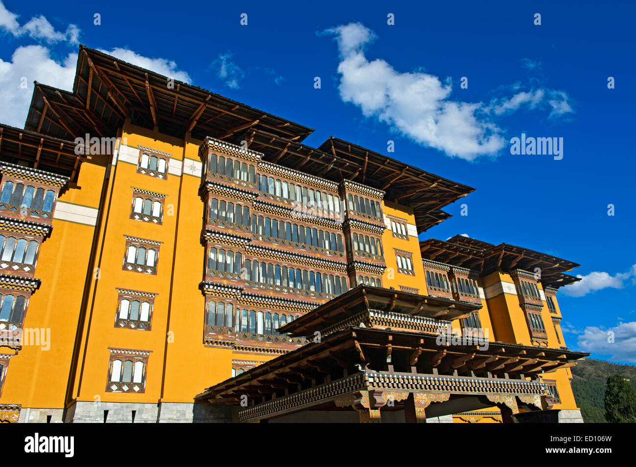 The Taj Tashi Hotel, Thimphu, Bhutan Stock Photo - Alamy