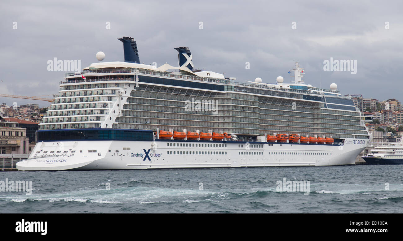 ISTANBUL, TURKEY - AUGUST 30, 2014: Celebrity Reflection cruise ship in ...