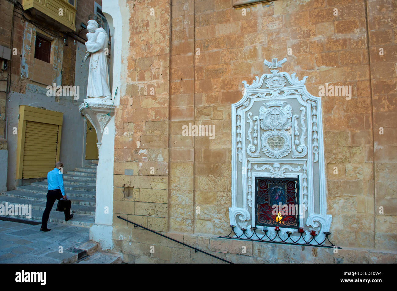 Baroquial window with Eternal Light of the Franciscan Church of St Mary ...