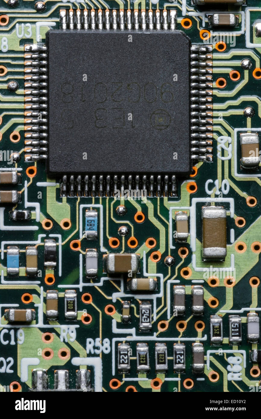 inside a computer hard drive, circuit boards, platters, disks Stock ...