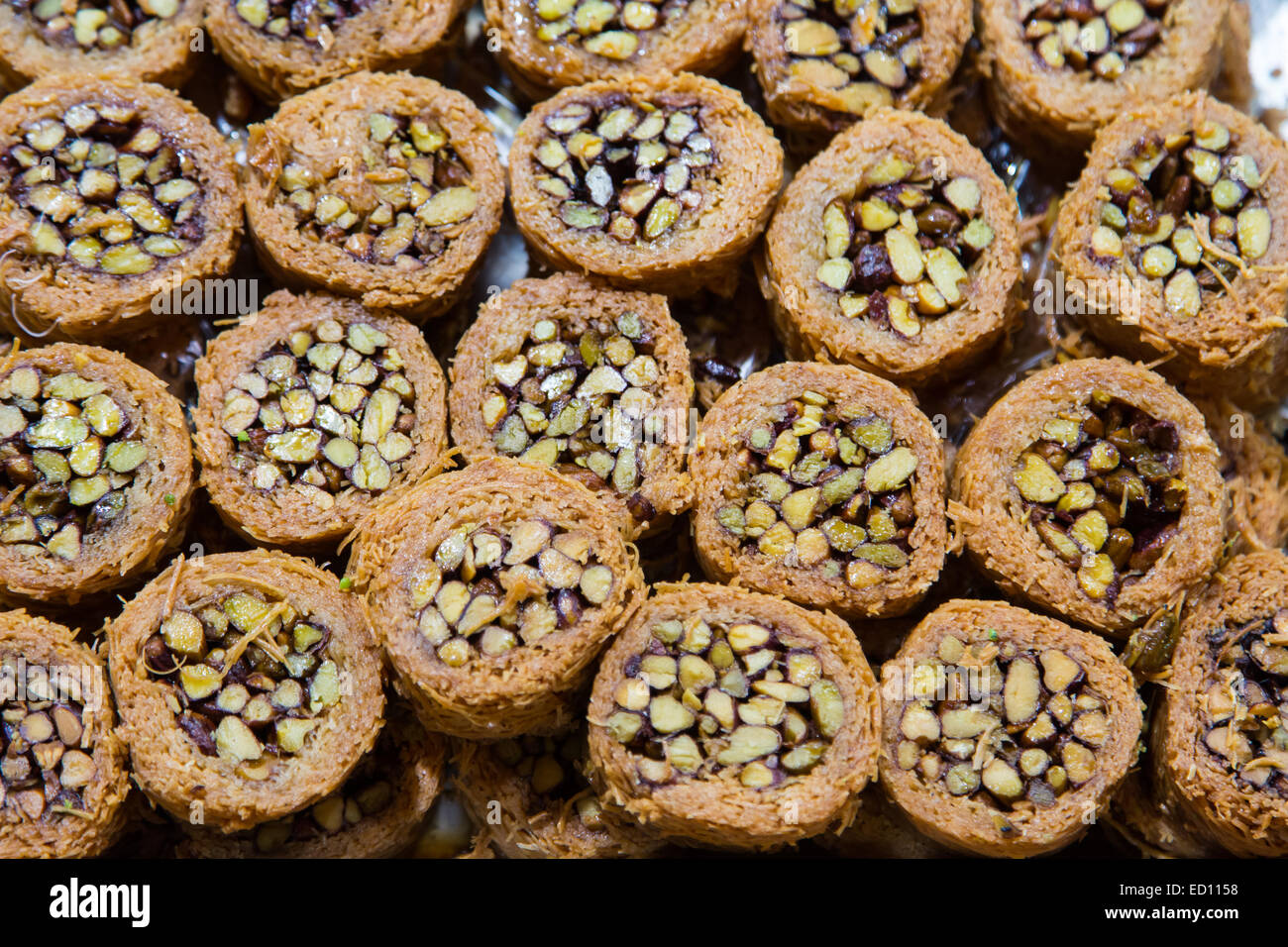 Turkish Sweet in Spice Bazaar, Istanbul City Stock Photo - Alamy