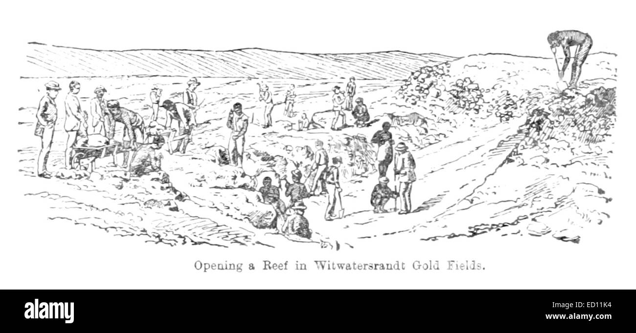 An 1891 illustration from *Ingram*, page 206, depicting the opening of ...