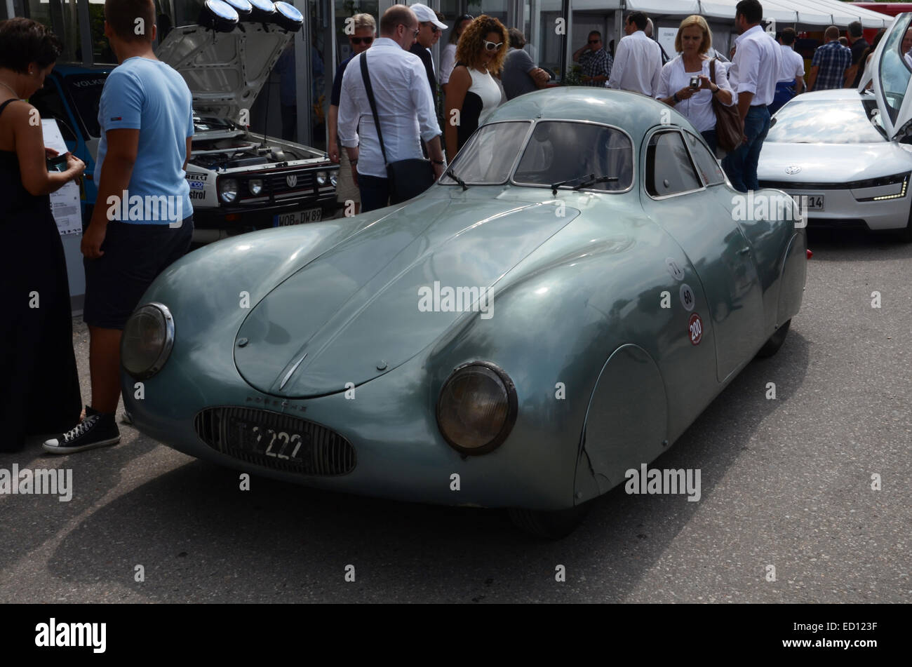 Porsche type 64 at Schloss Dyck Classic Days 2014, Germany Stock Photo ...