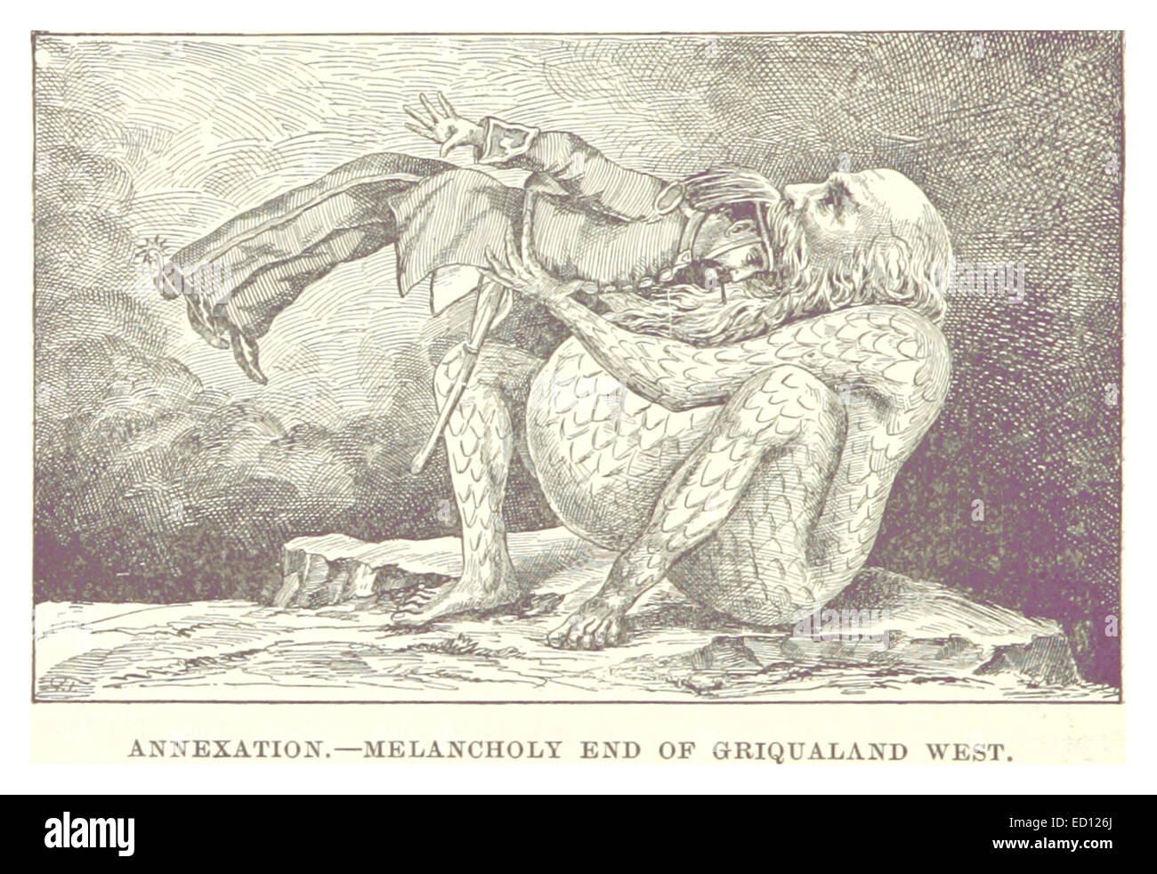 This 1888 illustration depicts the annexation of Griqualand West ...