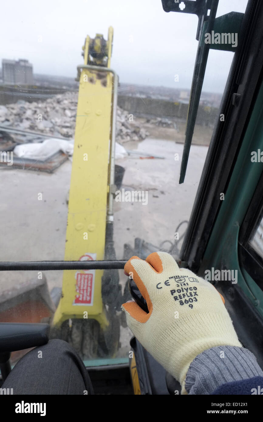 Excavator controls hi-res stock photography and images - Alamy