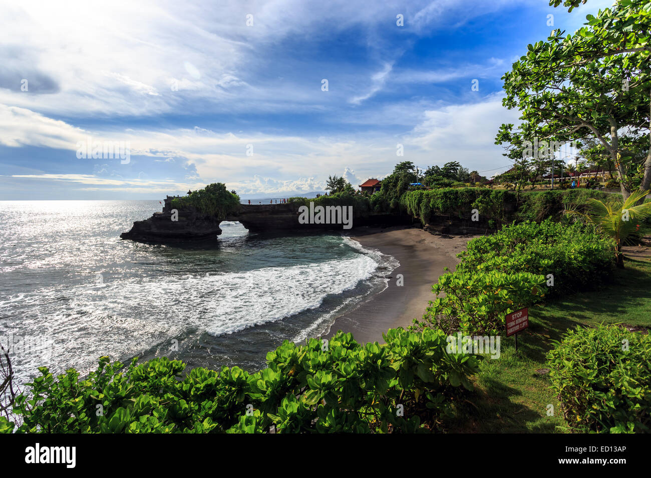 Coast near Tanah Lot at sunny day, Bali, Indonesia Stock Photo - Alamy