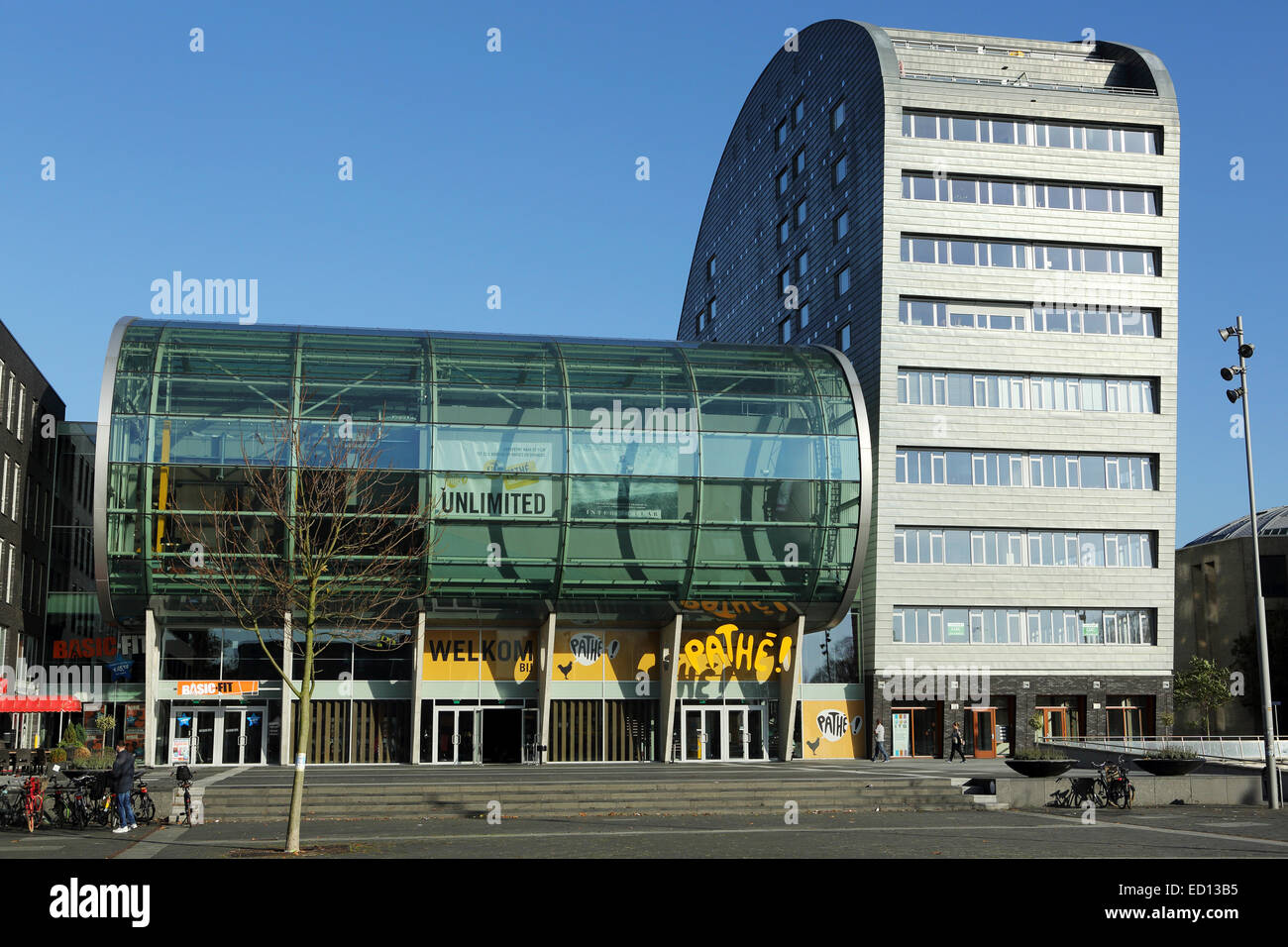 The Pathe Cinema in Breda, the Netherlands. The design of the cinema is ...
