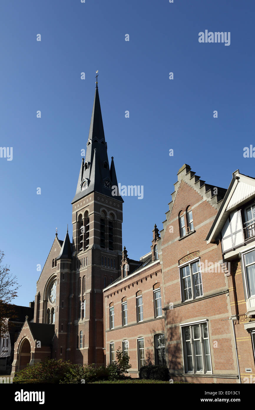 Church in Breda, the Netherlands. The church is constructed from brick ...