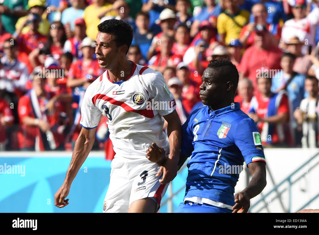 2014 FIFA World Cup - Group D match, Costa Rica (1) v (0) Italy, held at Arena Pernambuco Where ...