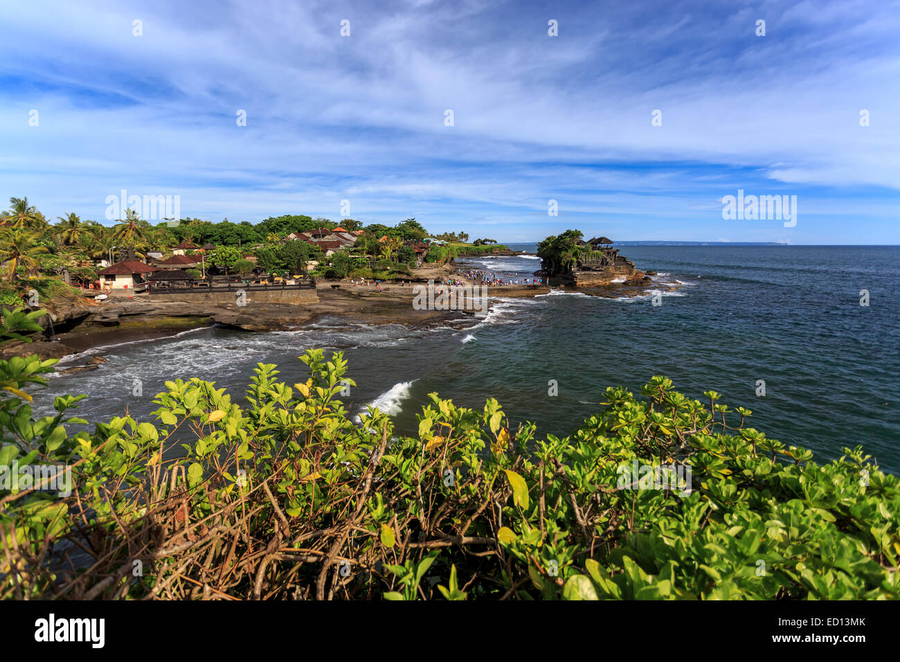 Coast near Tanah Lot at sunny day, Bali, Indonesia Stock Photo - Alamy