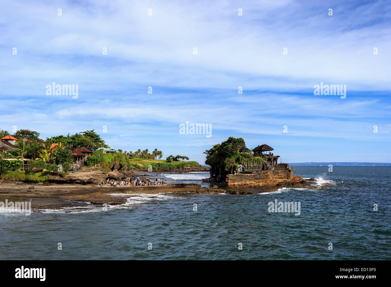 Tahah Lot - Hindu Temple at sunny day, Bali, Indonesia Stock Photo - Alamy