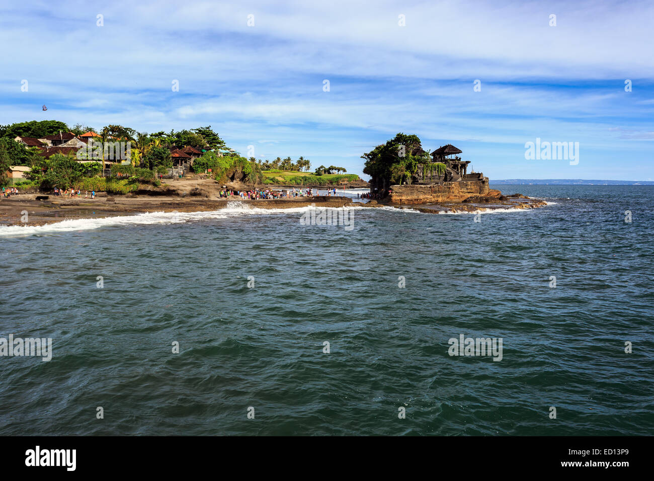 Tahah Lot - Hindu Temple at sunny day, Bali, Indonesia Stock Photo - Alamy