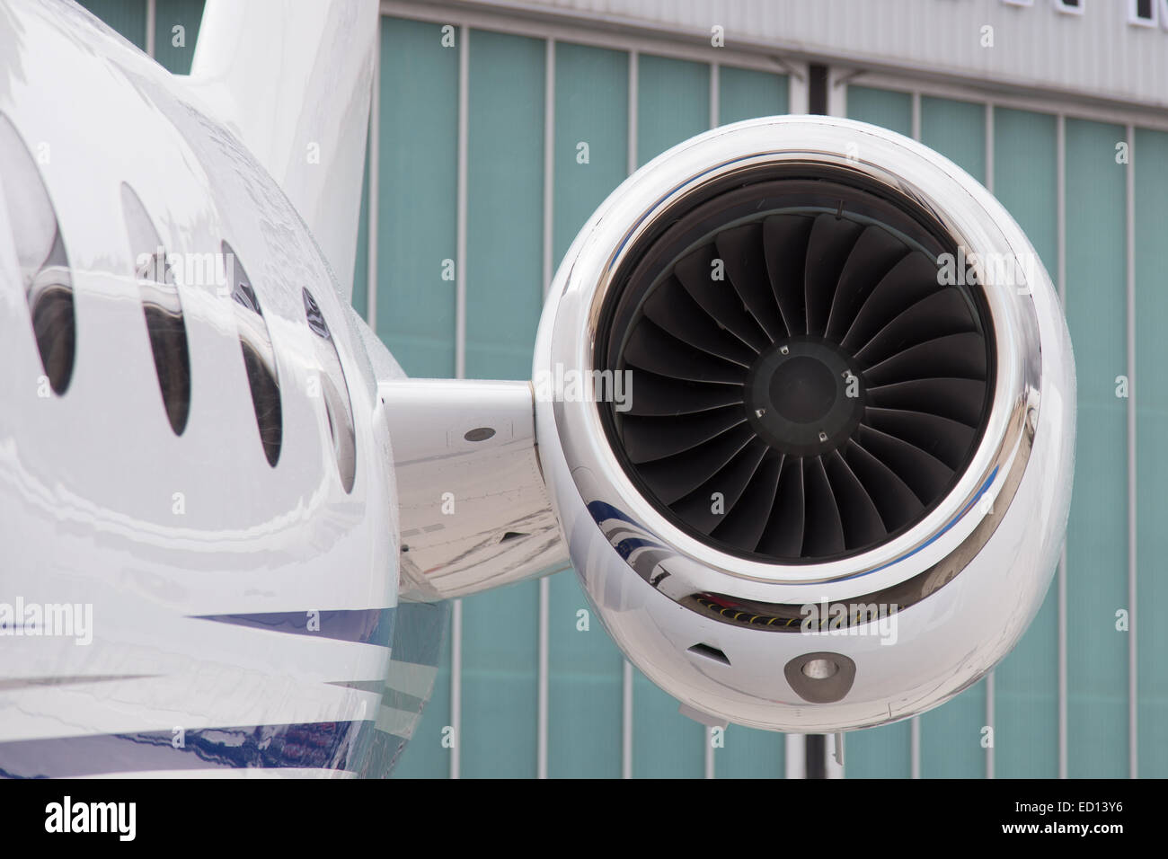 Engine of an Jet Airplane in Ground Stock Photo - Alamy