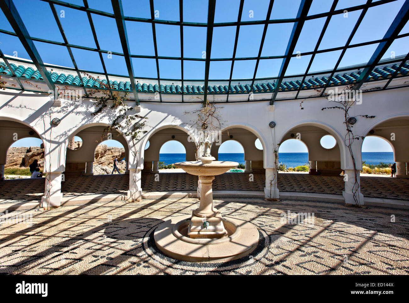 One of the Rotondas of Kalithea springs, close to the town of Kalithea ...