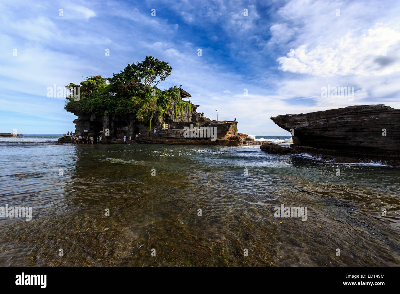 Tahah Lot - Hindu Temple at sunny day, Bali, Indonesia Stock Photo - Alamy
