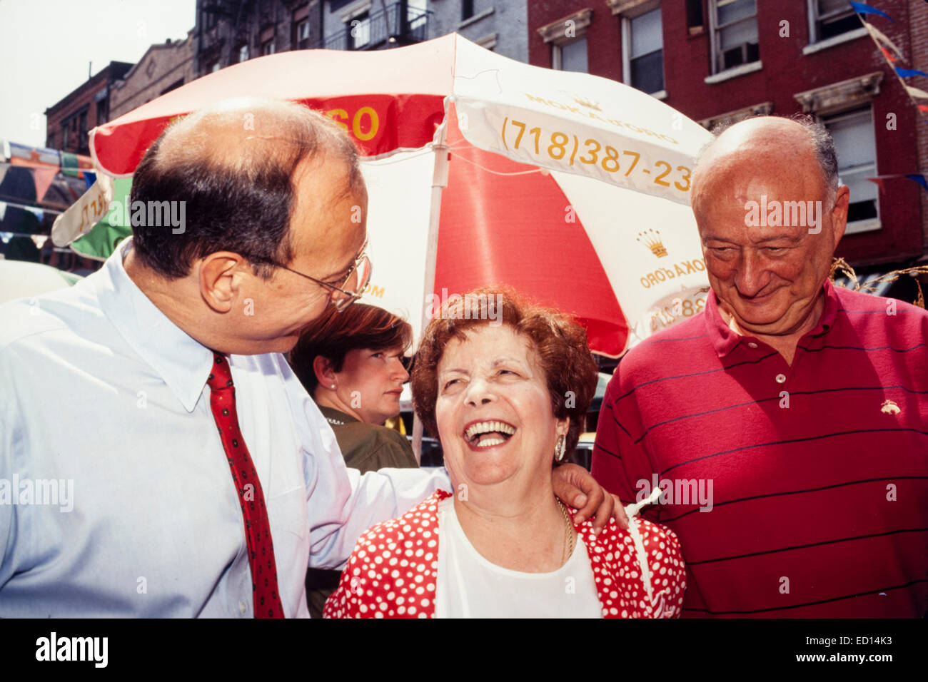 Antoinette "Mama" D'Amato, center, is seen campaigning with her son, U ...