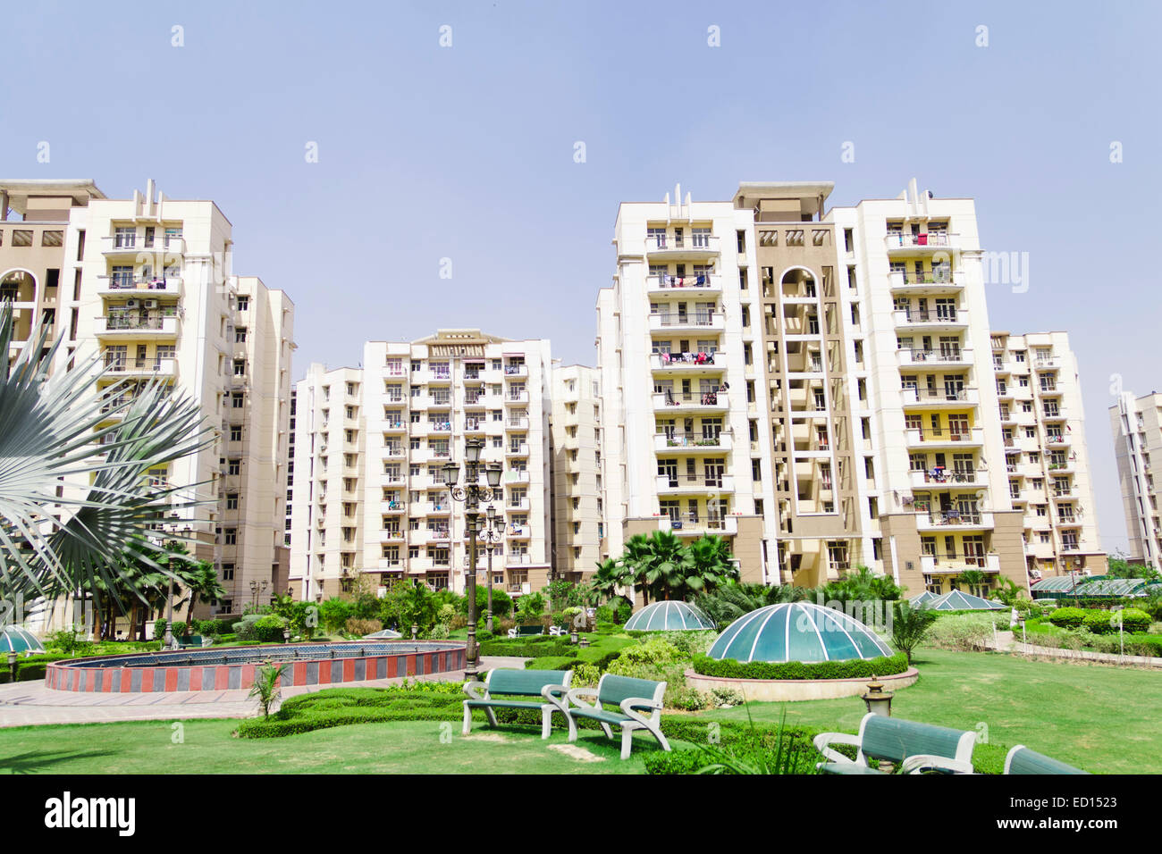 High rise building decorated hi-res stock photography and images - Alamy