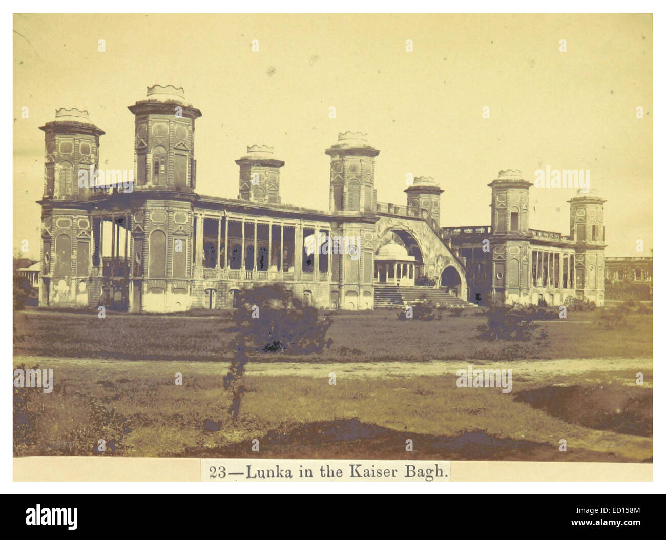 Lucknow Album (23) - Lunka in the Kaiser Bagh Stock Photo - Alamy