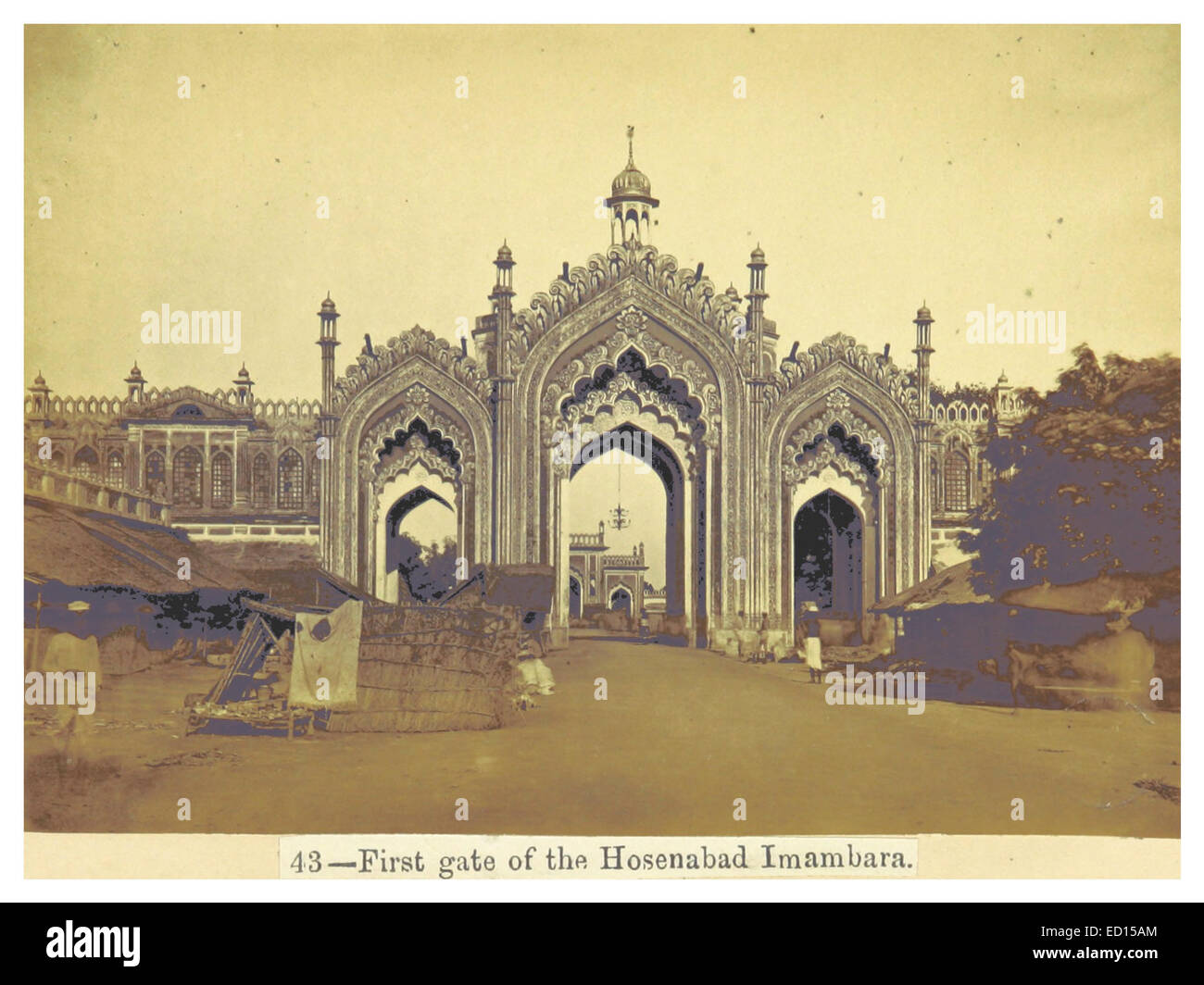 An illustration from the Lucknow Album (43), depicting the first gate ...