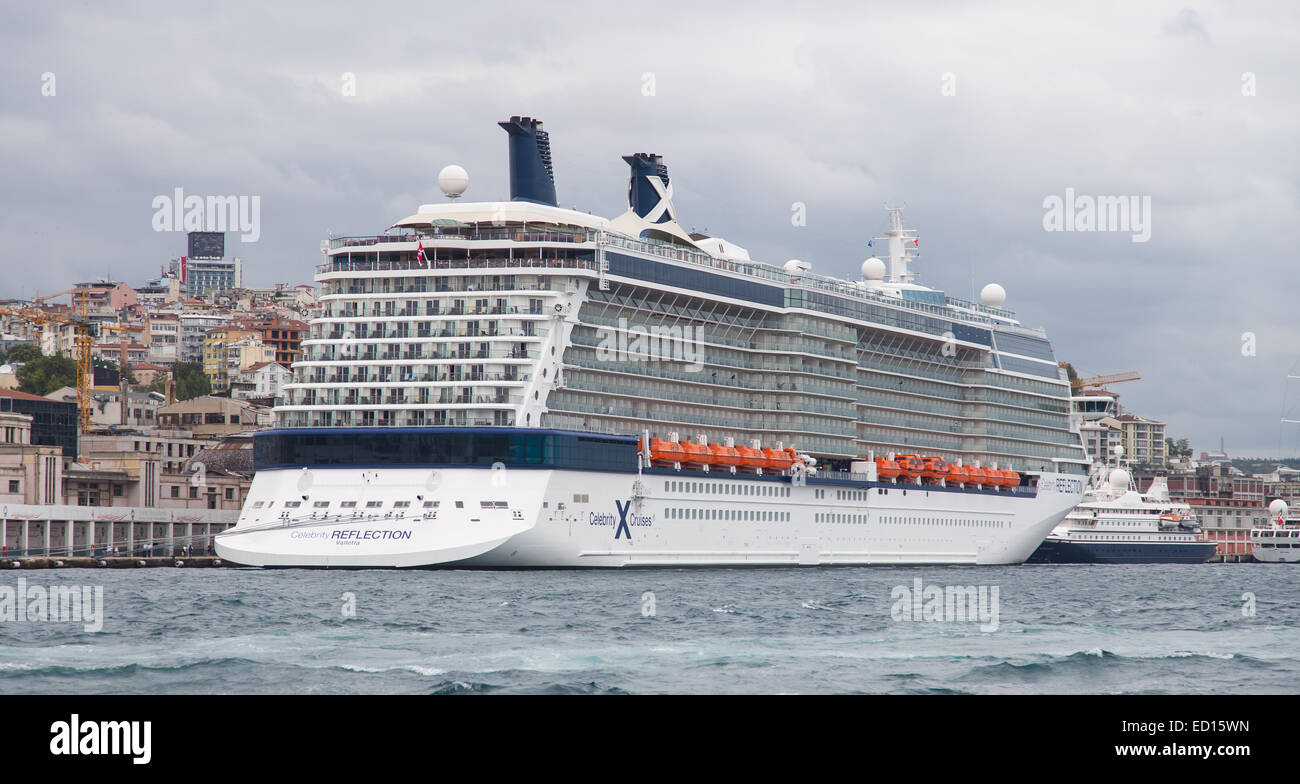 ISTANBUL, TURKEY - AUGUST 30, 2014: Celebrity Reflection cruise ship in ...
