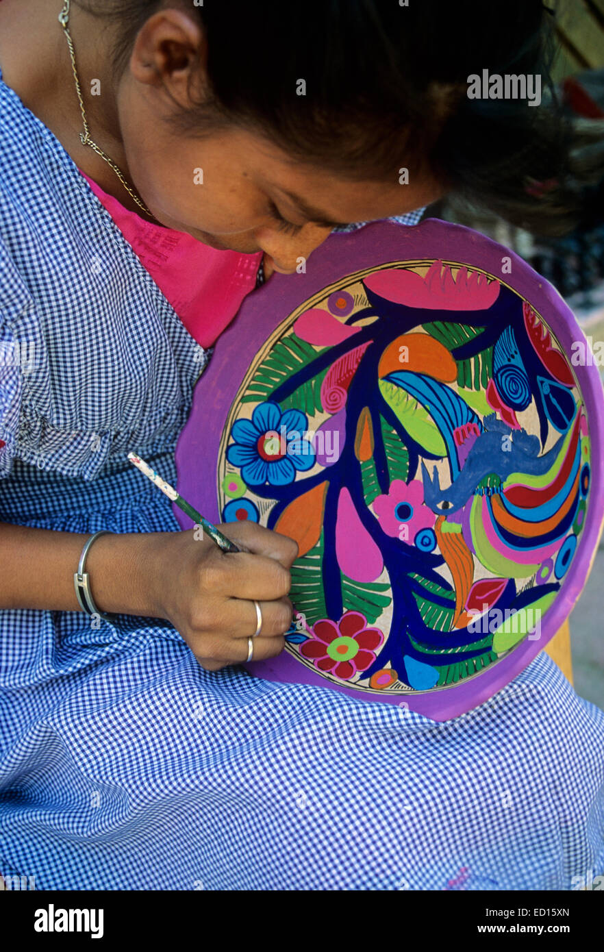 Mexican handicrafts on display at Marina Market, Zihuatanejo, Guerrero ...