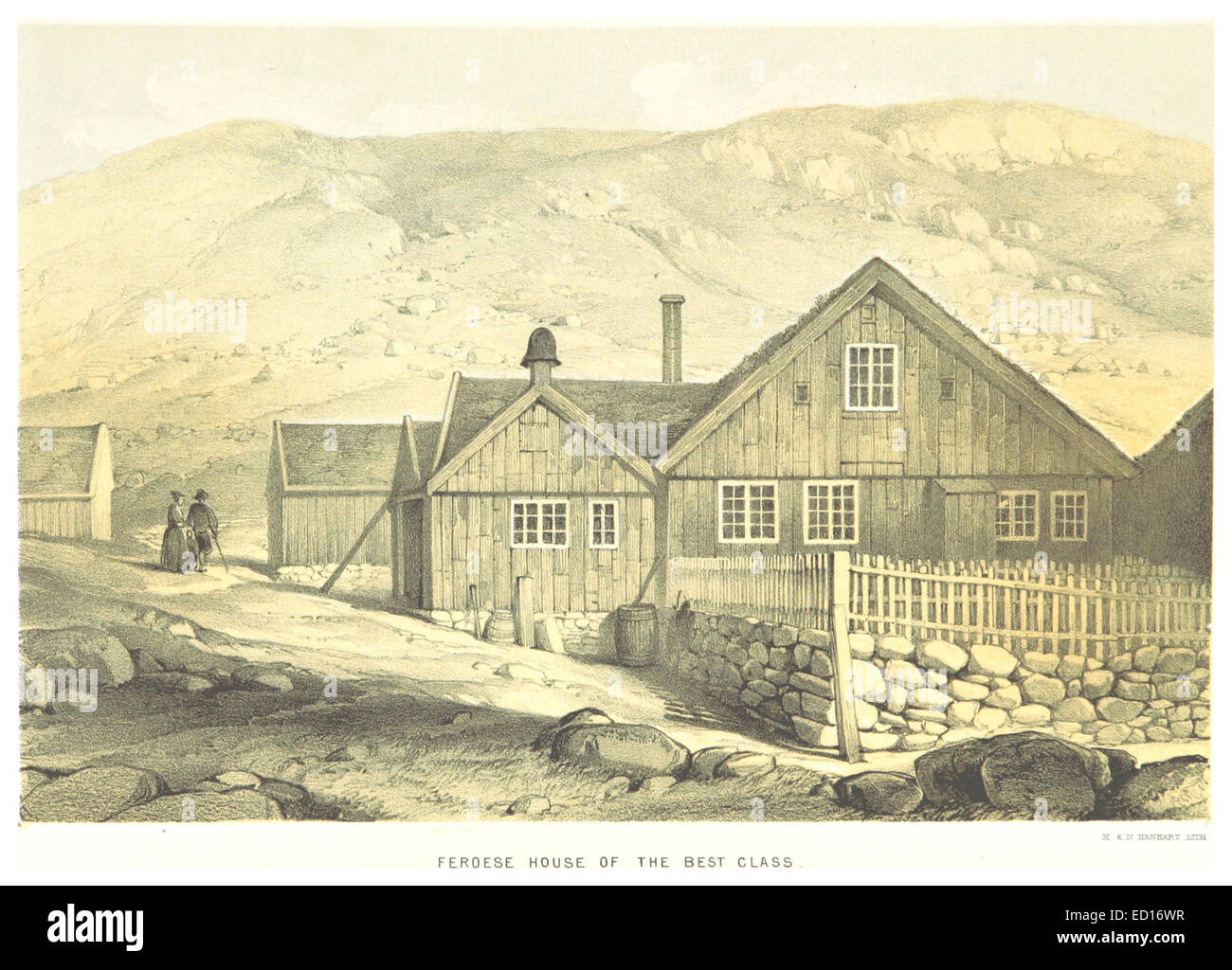 This 1854 image portrays the best class of a Ferose house during a ...