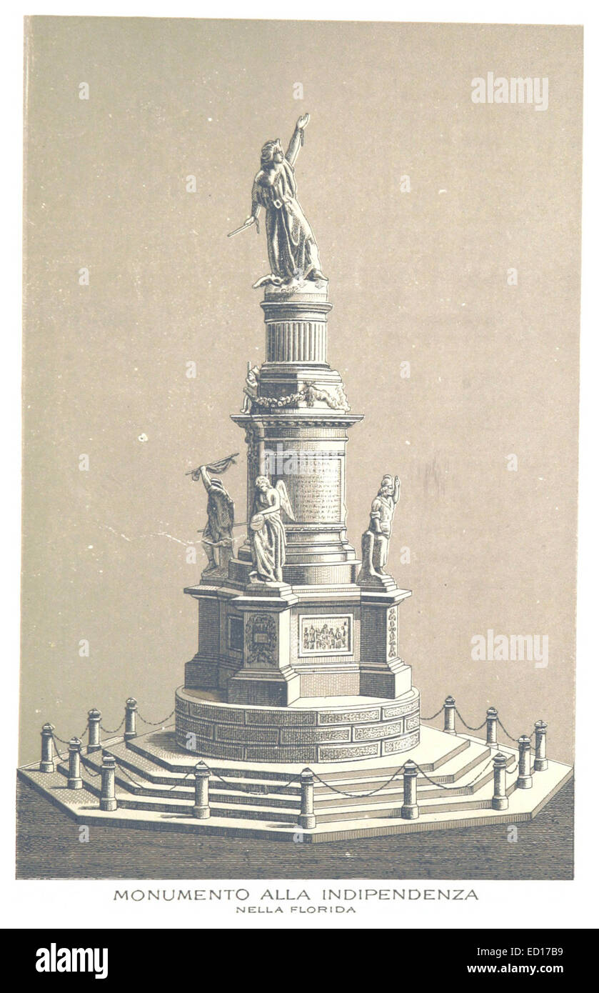 This image shows the Monumento alla Independencia in Montevideo ...