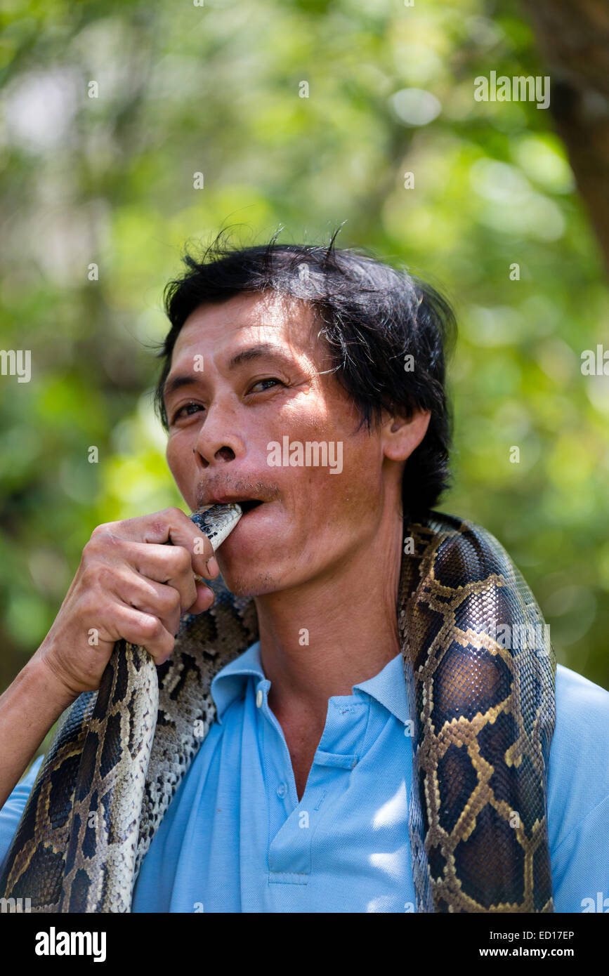 Man With Pet Snake High Resolution Stock Photography and Images - Alamy