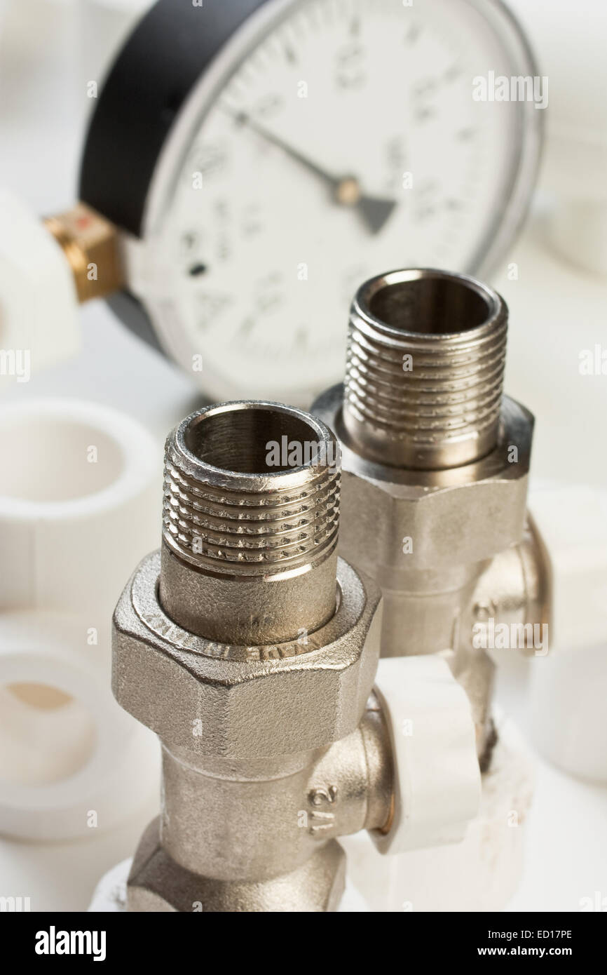 Set plumbing fittings Stock Photo - Alamy