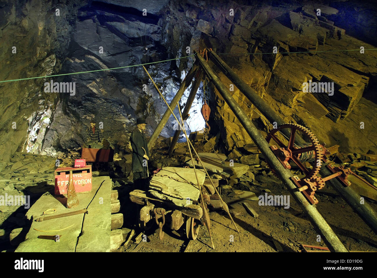 Llechwedd slate quarry hi-res stock photography and images - Alamy