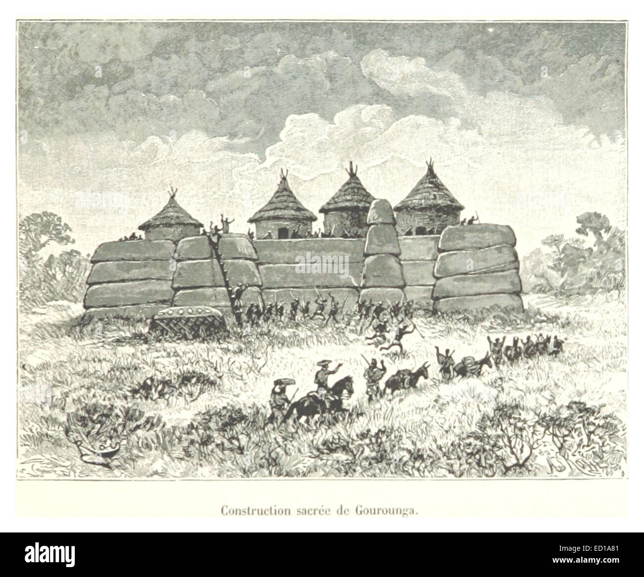 This page depicts the sacred construction of Gourounga, a culturally ...