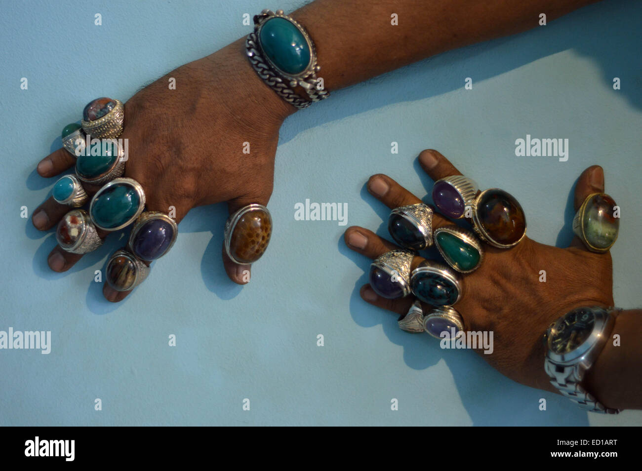 Jakarta, DKI Jakarta, Indonesia. 23rd Dec, 2014. An Indonesia gemstone ...