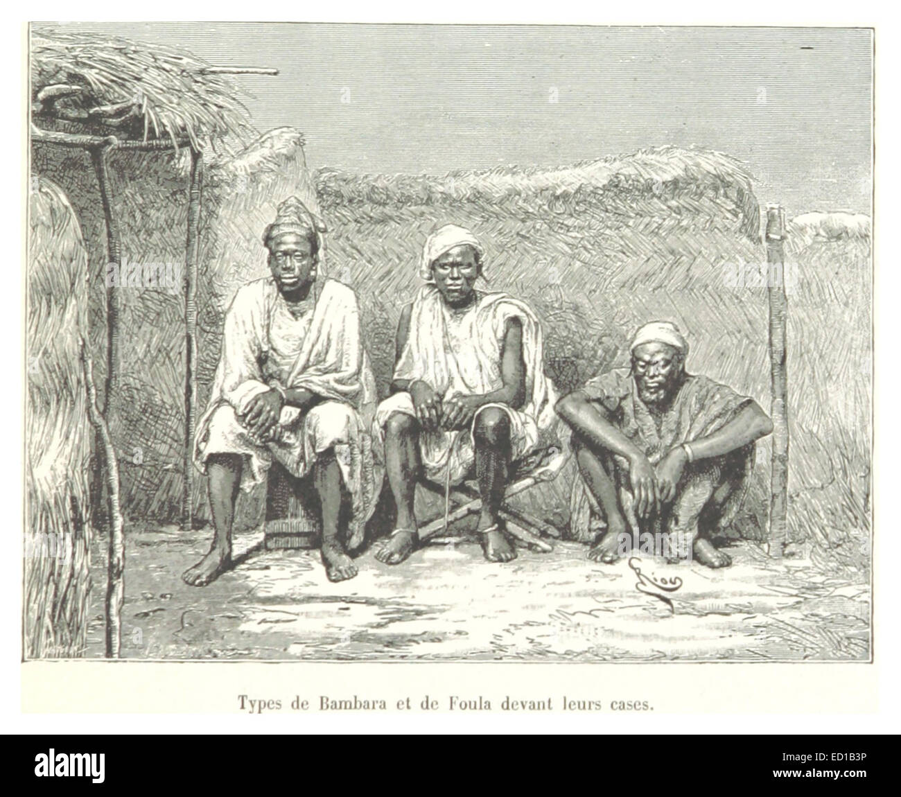 An image from an ethnographic study showing the Bambara and Foula ...