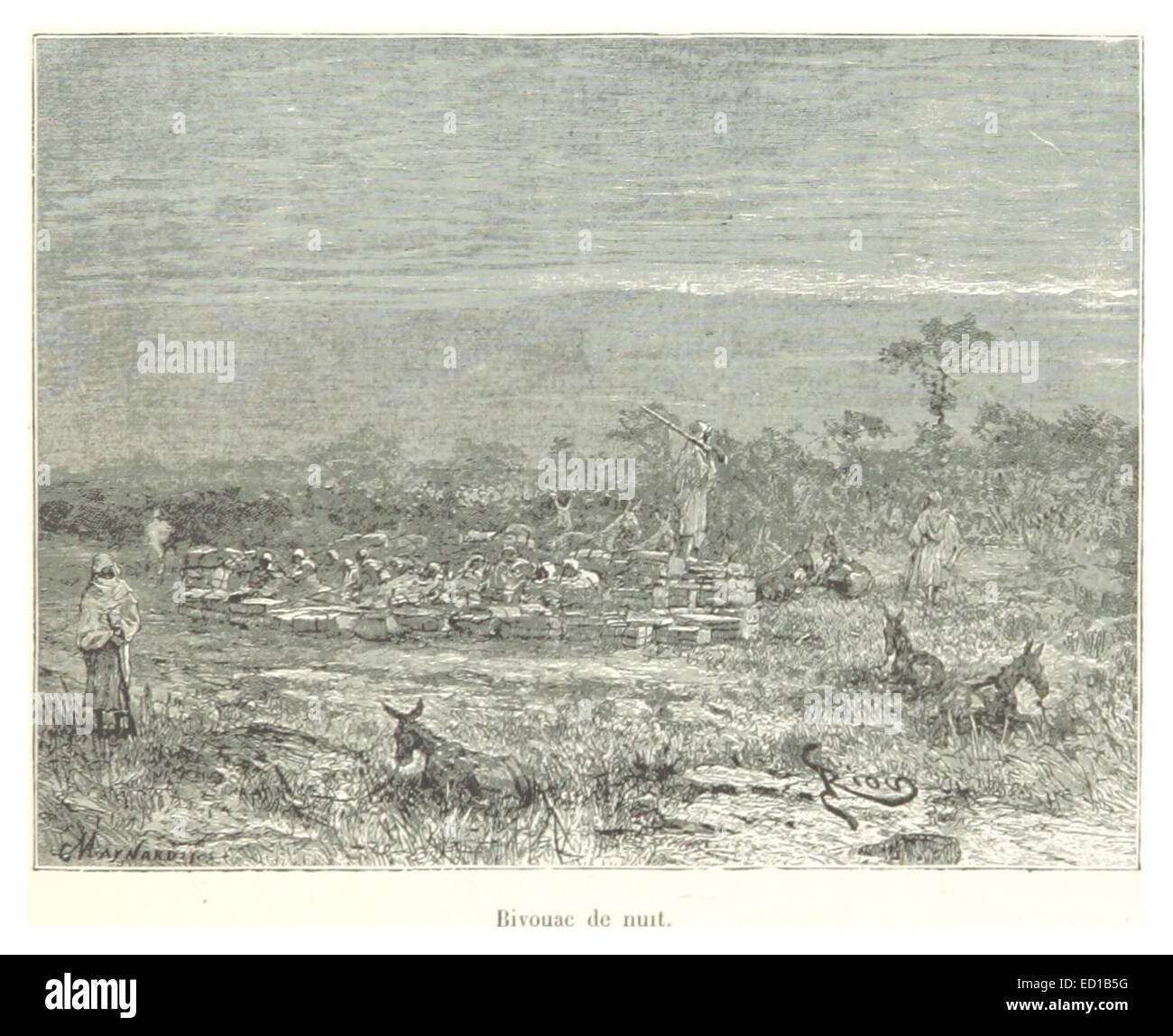 A military encampment Cut Out Stock Images & Pictures - Alamy