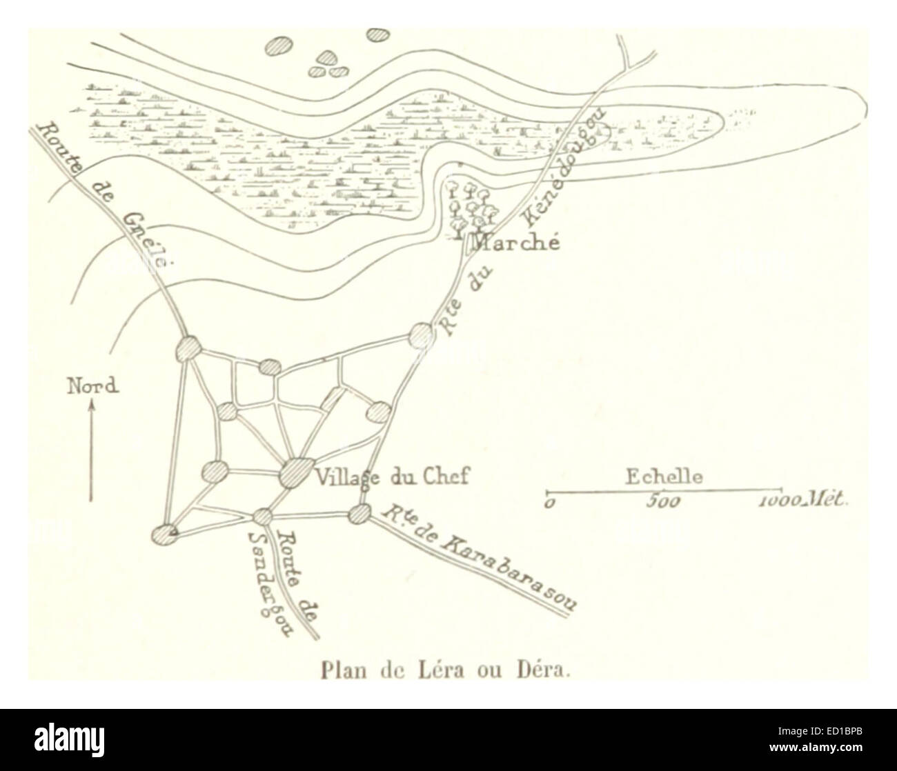 Historical map plan showing Cut Out Stock Images & Pictures - Alamy