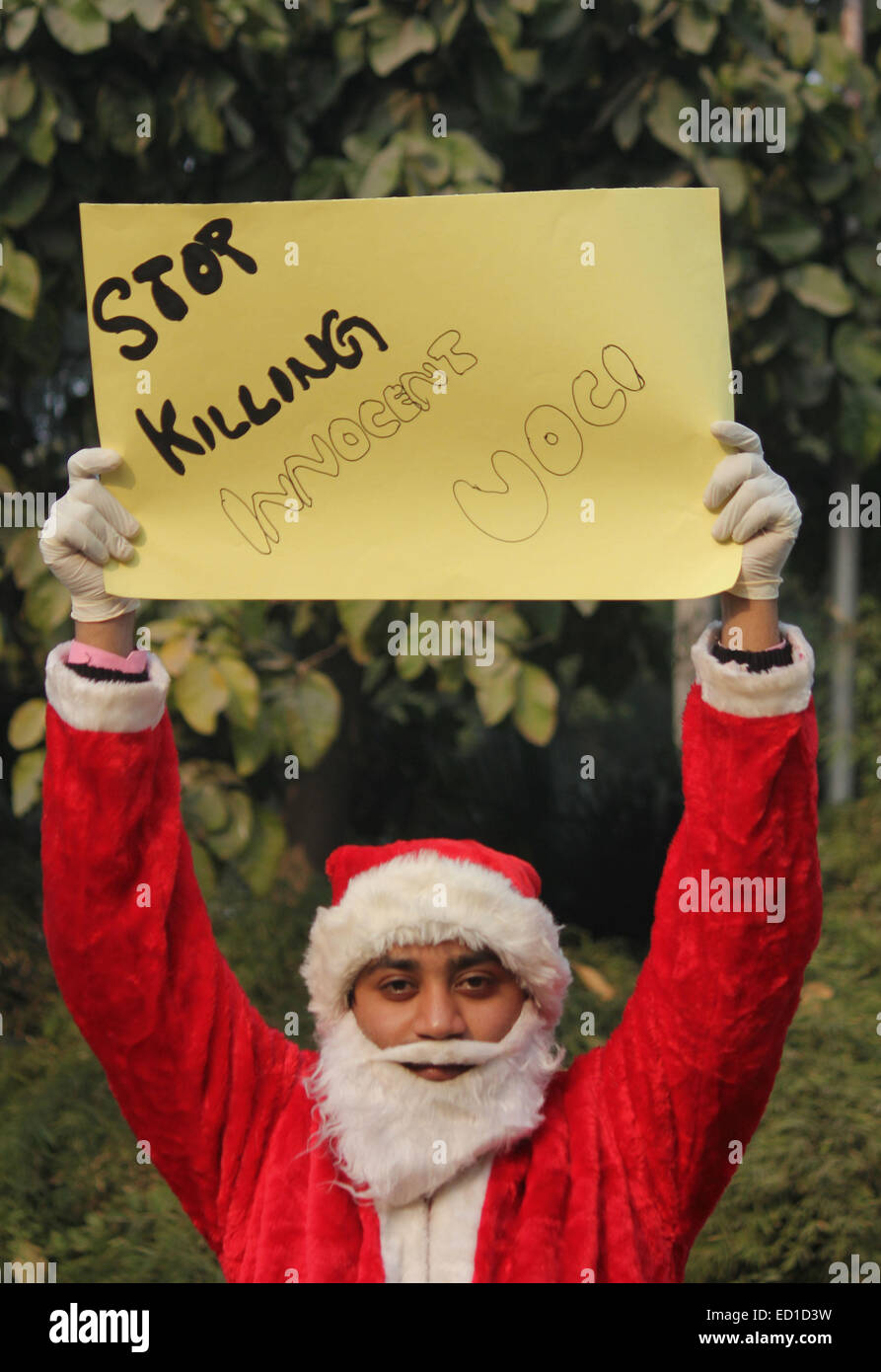 Members of Voice of Christen International wear the traditional santa ...