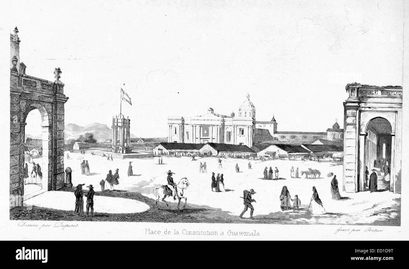 A historical reference to the Place de la Constitution in Guatemala, a ...
