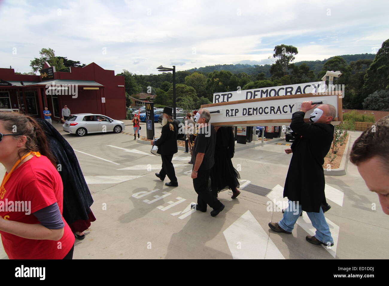 Mock funeral hi-res stock photography and images - Alamy