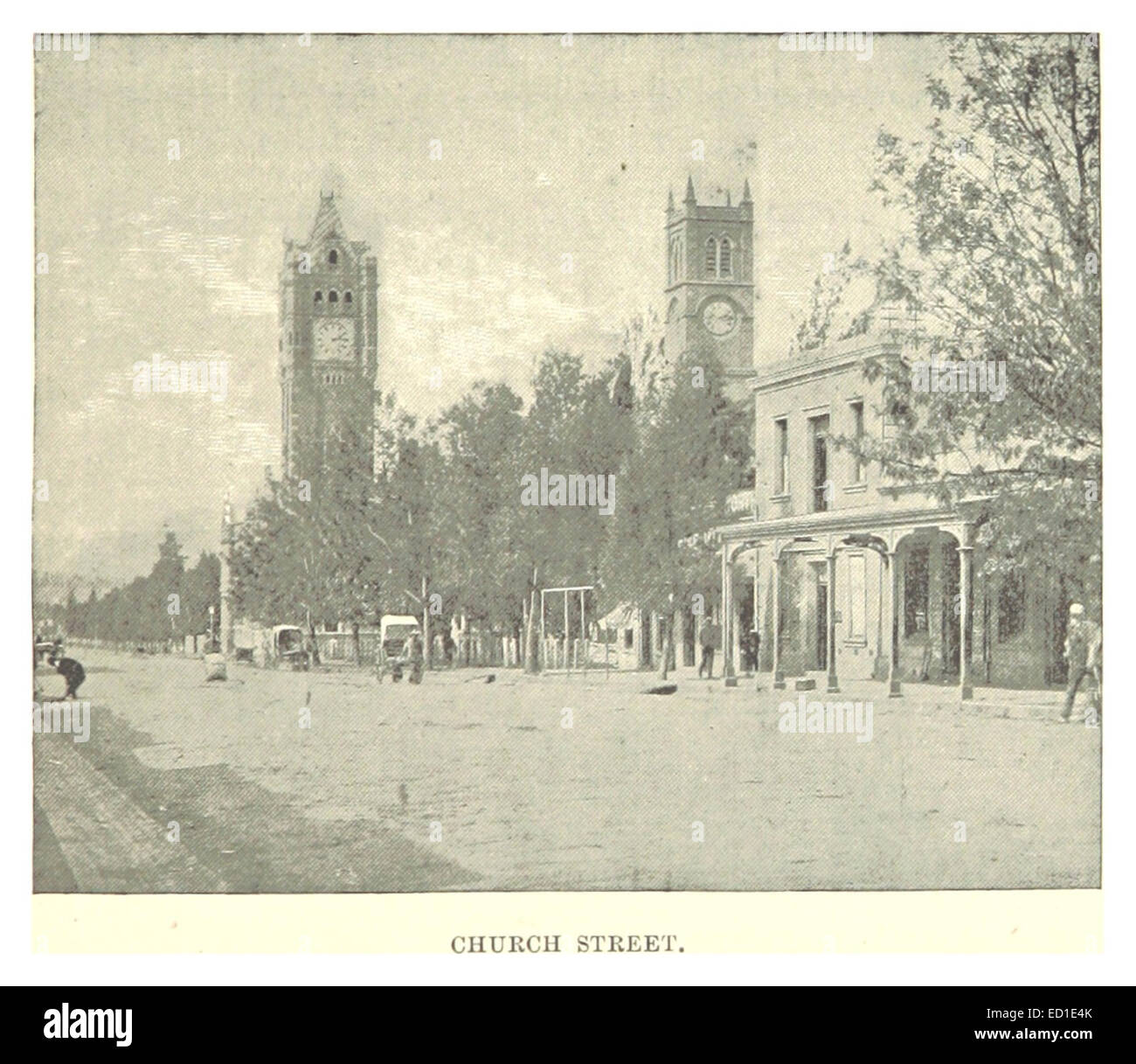This 1898 photograph or map from PMB depicts Church Street in a ...