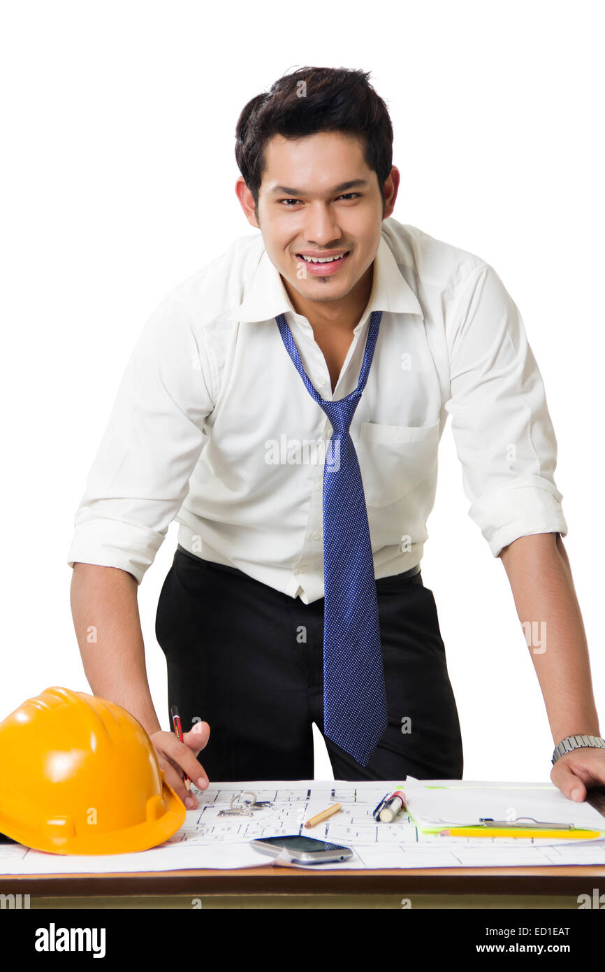 1 indian Architect man Stock Photo - Alamy