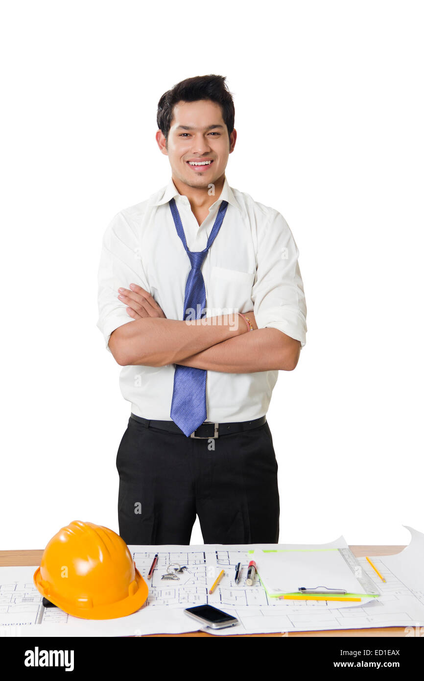 Indian architect standing pose hi-res stock photography and images - Alamy