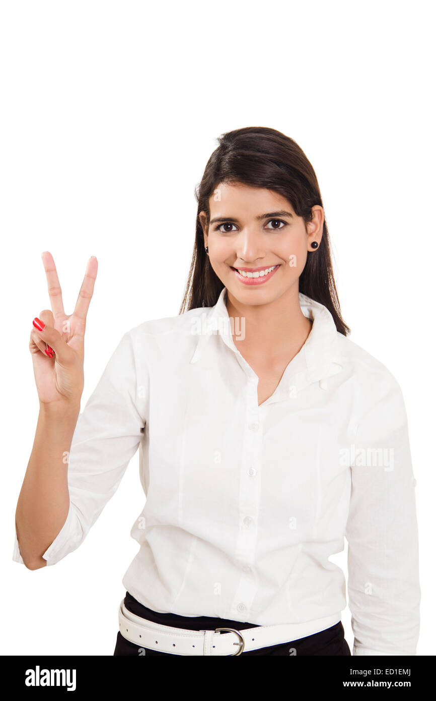 Indian employee lady standing pose hi-res stock photography and images ...