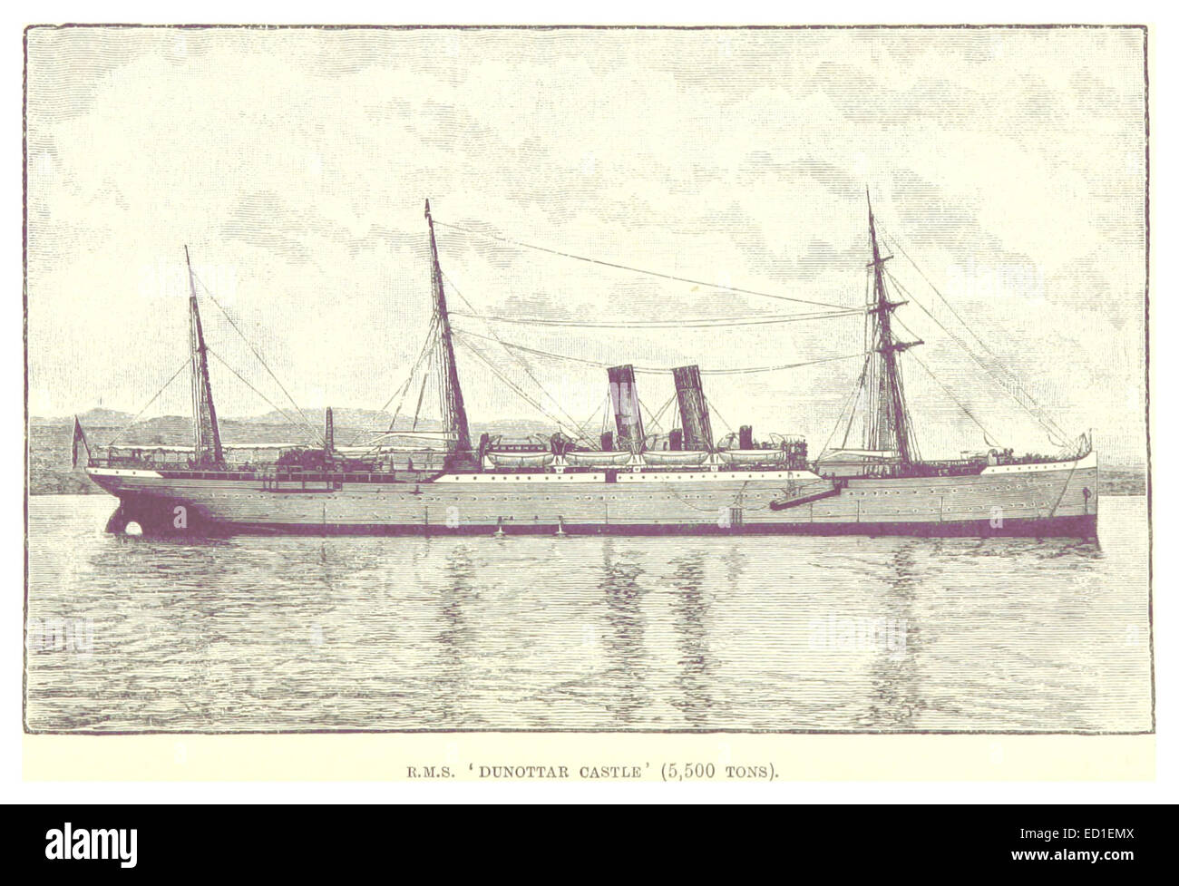 R.M.S. DUNOTTAR CASTLE (5.500 Tonns Stock Photo - Alamy