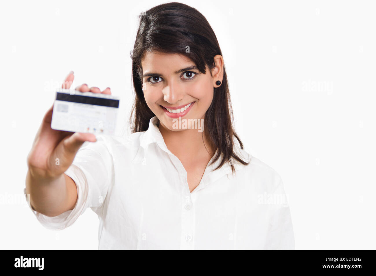 Woman hold credit cards hi-res stock photography and images - Alamy
