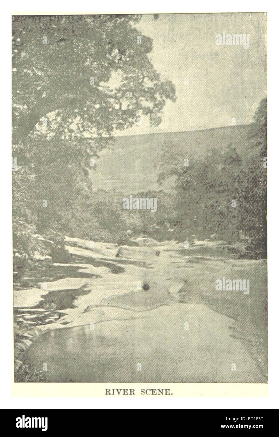 An 1898 illustration capturing a river scene in the PMB region ...