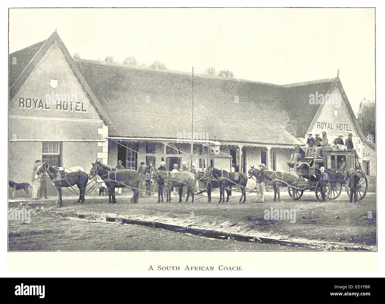 An illustration from the 1899 South African publication depicting a ...