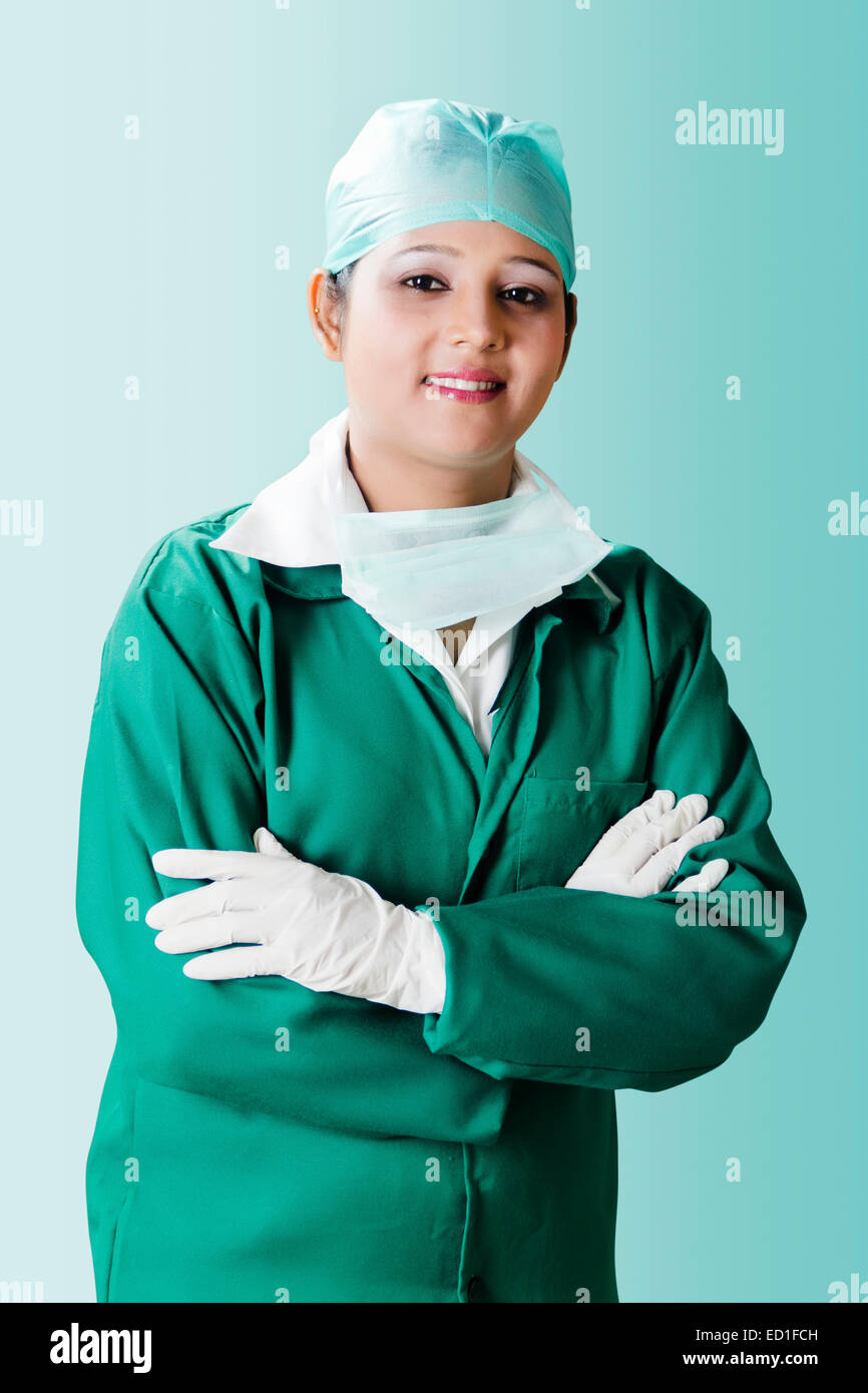 indian Medical Surgeon Doctor pose Stock Photo - Alamy
