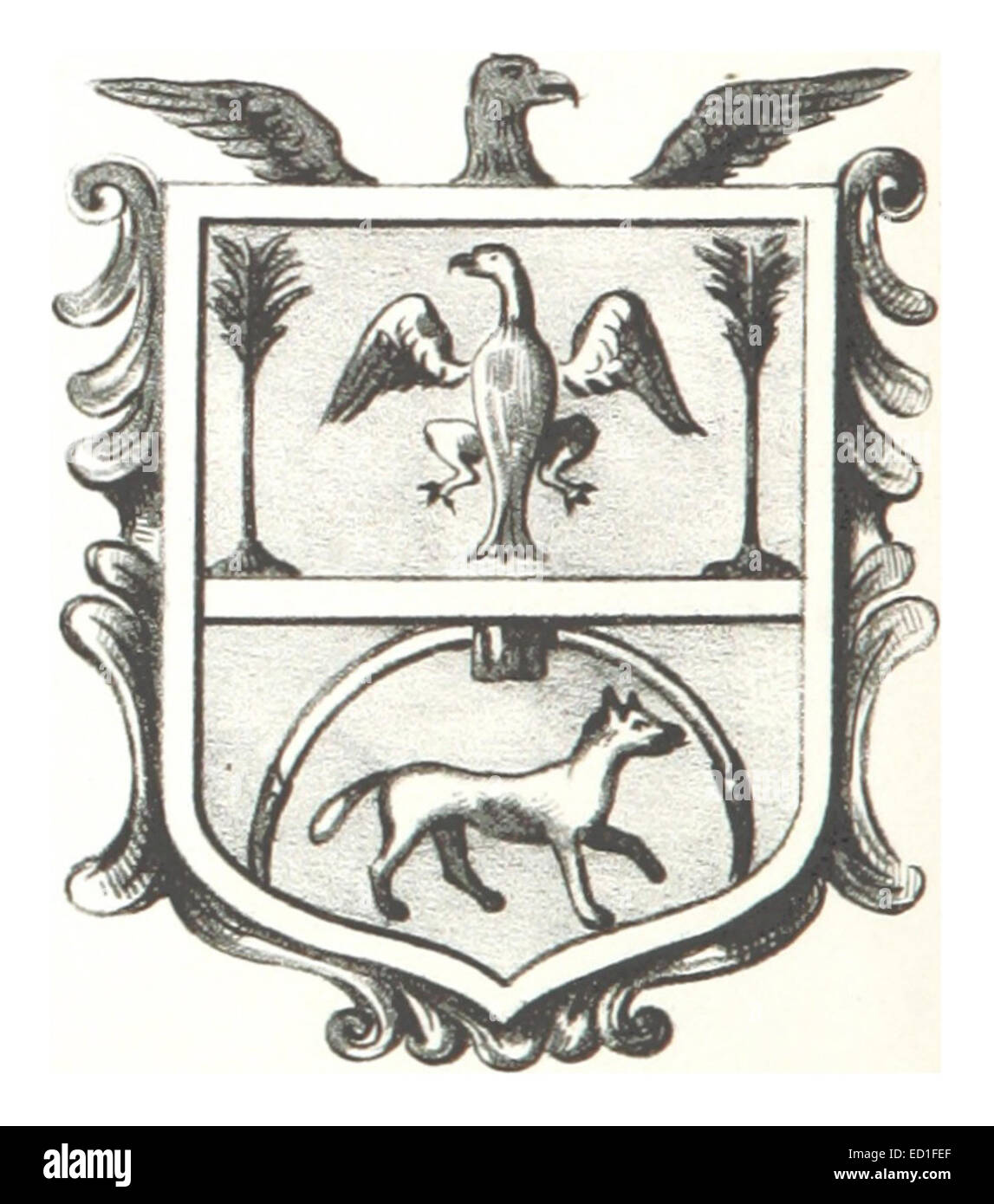 This 18th-century artwork by Sahuaraura depicts the shields of ...