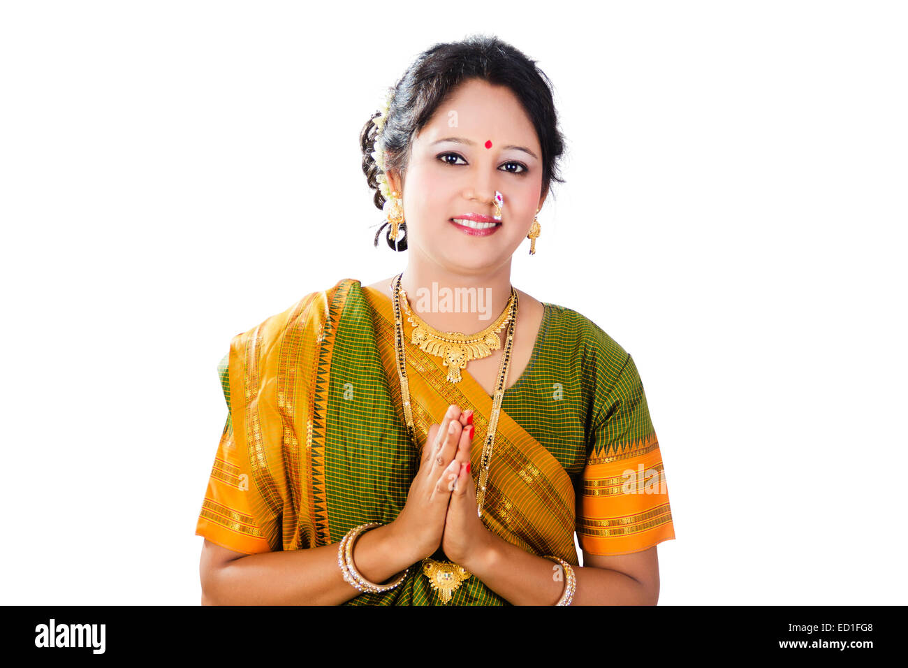 1 South indian Lady Welcome Stock Photo - Alamy