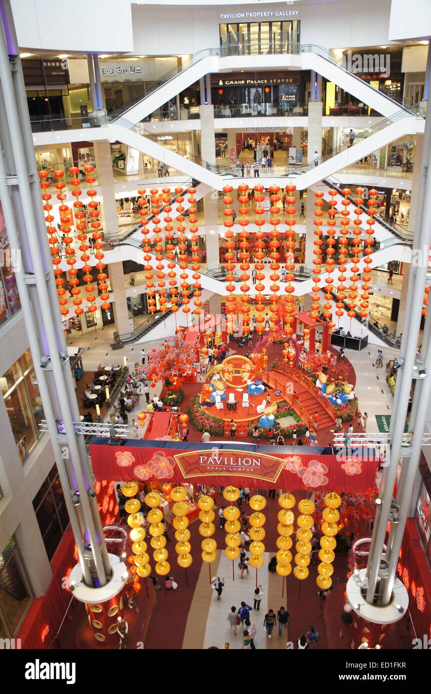 Spring festival decorations in shopping mall, Malaysia Stock Photo - Alamy